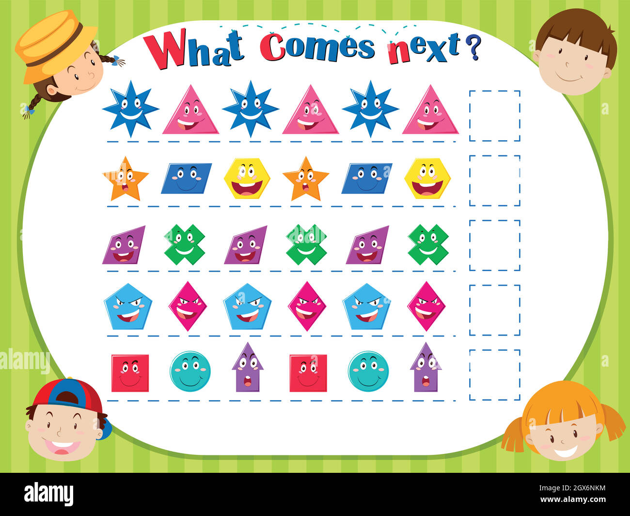 Game template with shapes background Stock Vector Image & Art - Alamy