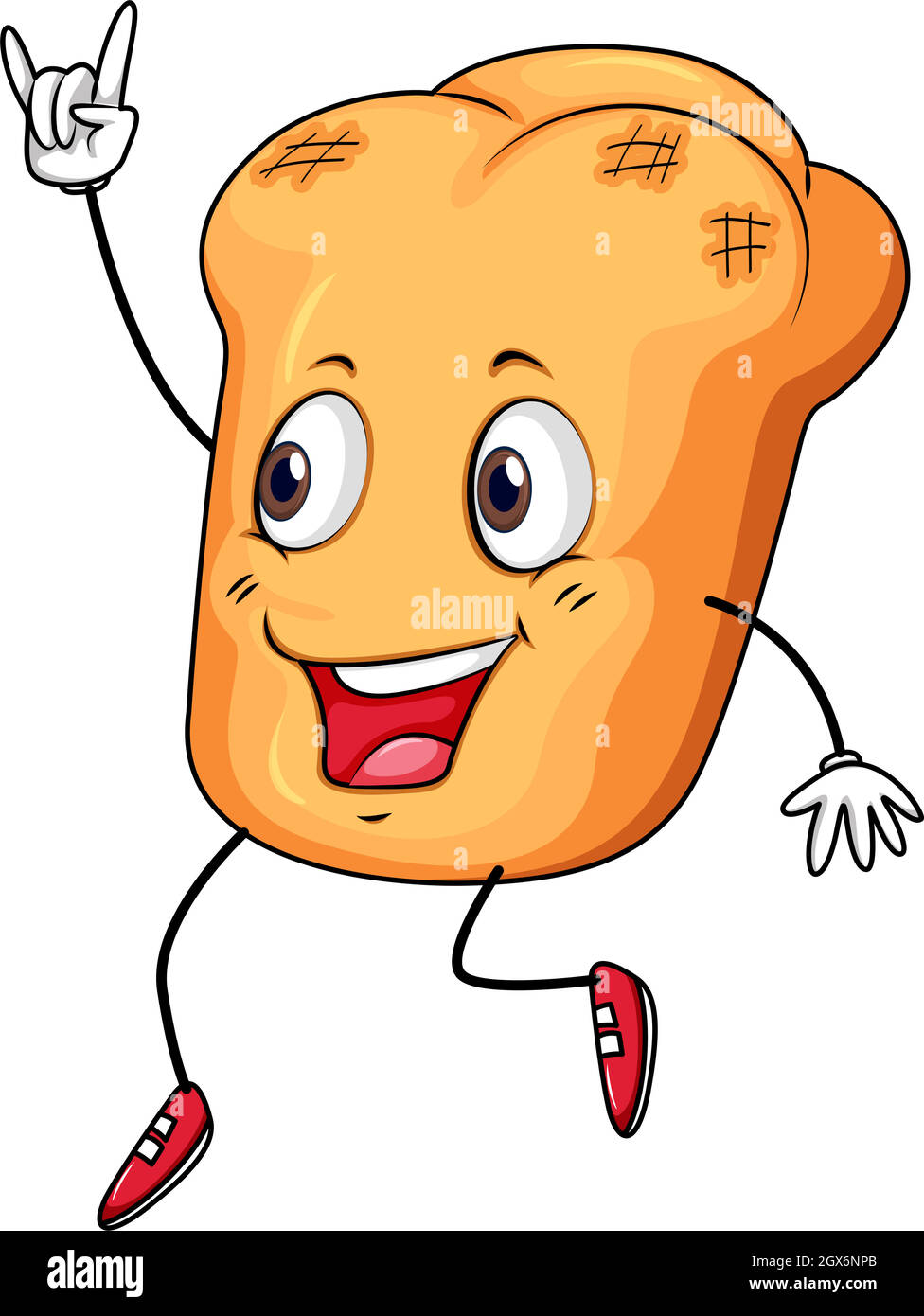 Roll of bread Stock Vector Image & Art - Alamy