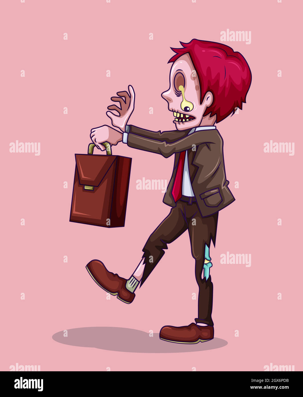 Briefcase character Stock Vector Images - Alamy