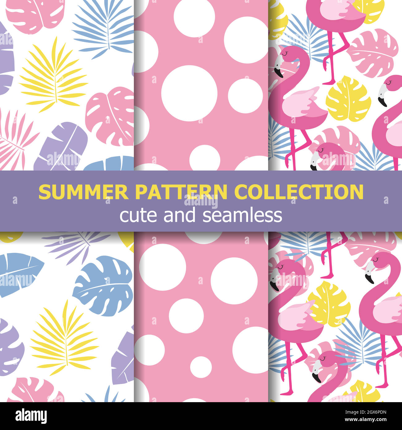 Hello summer pattern Stock Vector Images - Alamy
