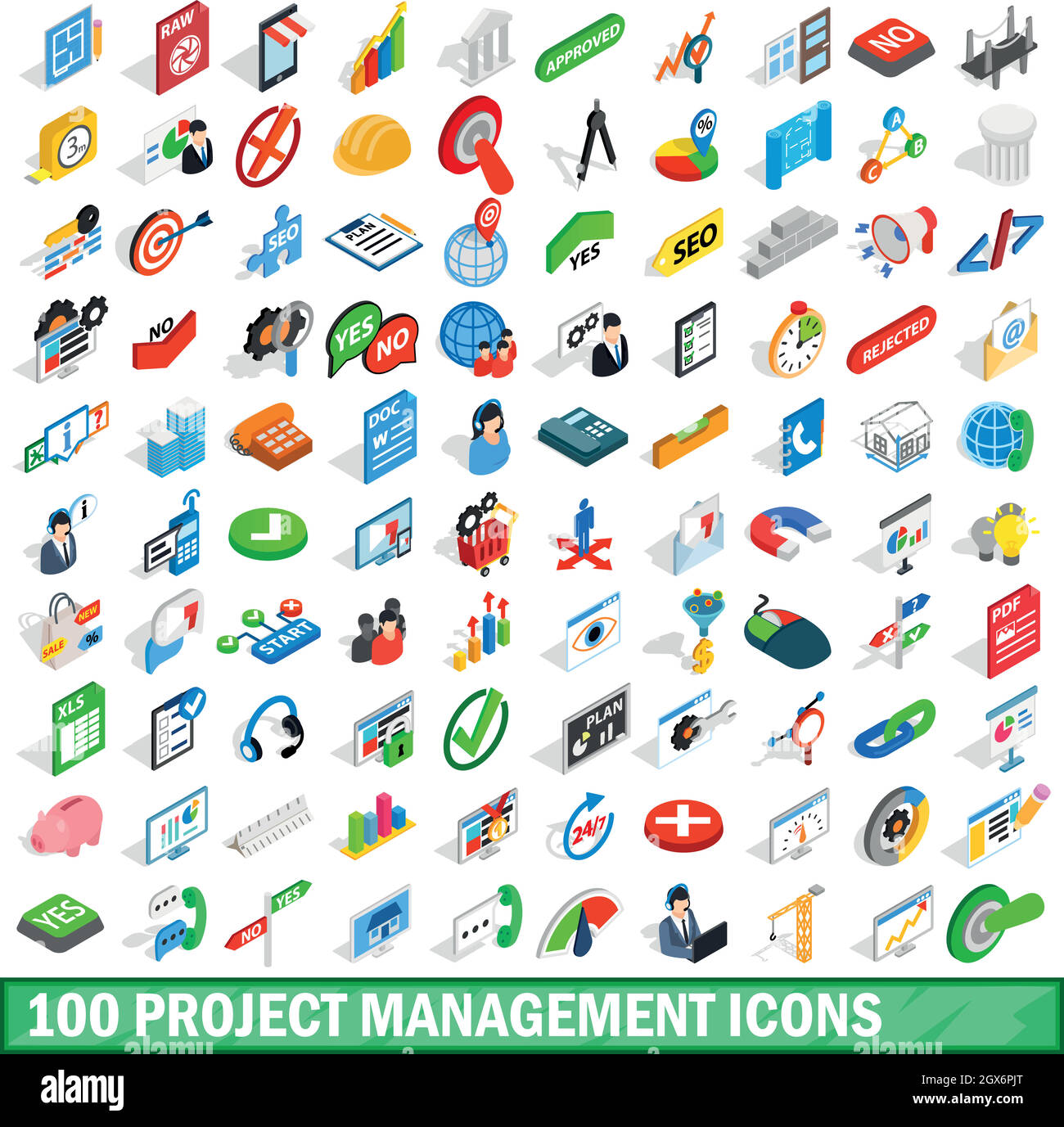 Project management icons hi-res stock photography and images - Alamy