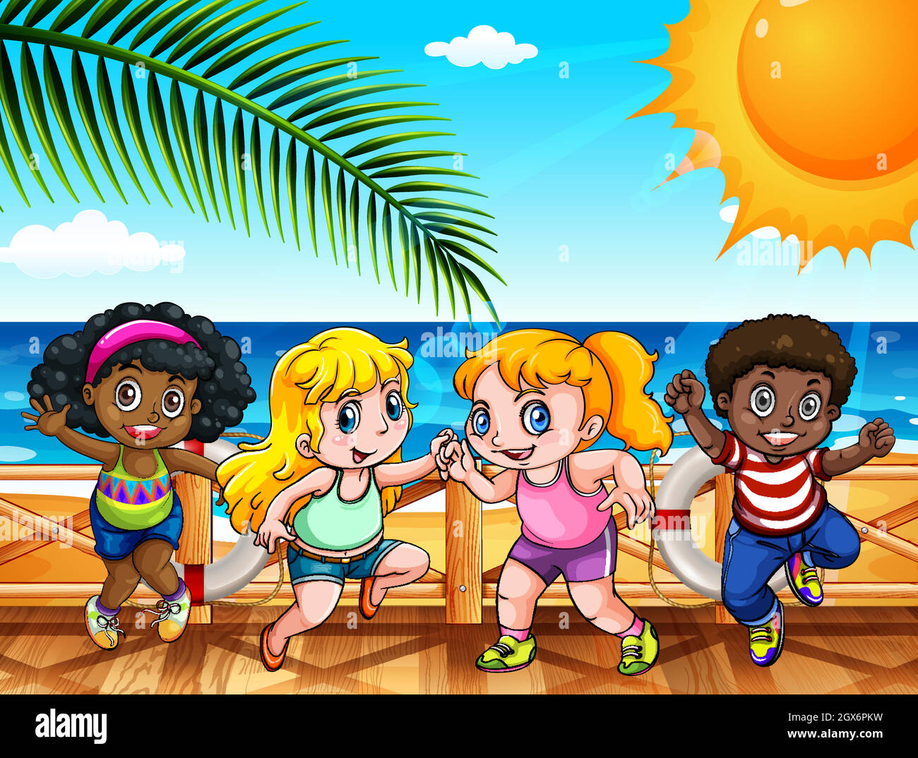Kid sea Stock Vector Images - Alamy