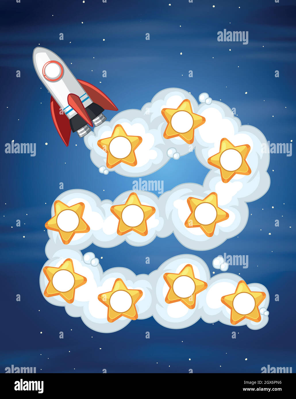 Rocket space game template Stock Vector Image & Art - Alamy