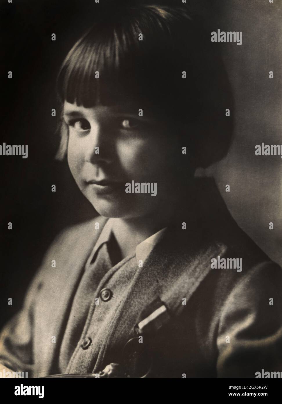 Jackie Coogan (1914-1984), American Actor, head and shoulders portrait ...