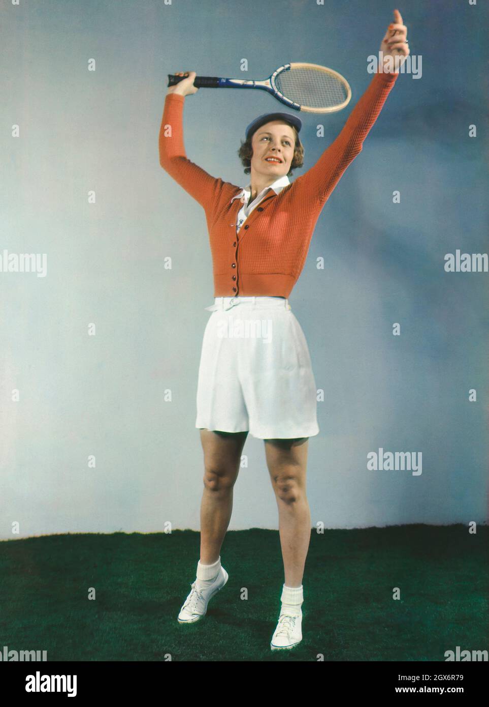 Alice Marble (1913-1990), American Tennis Player, full-length Portrait ...