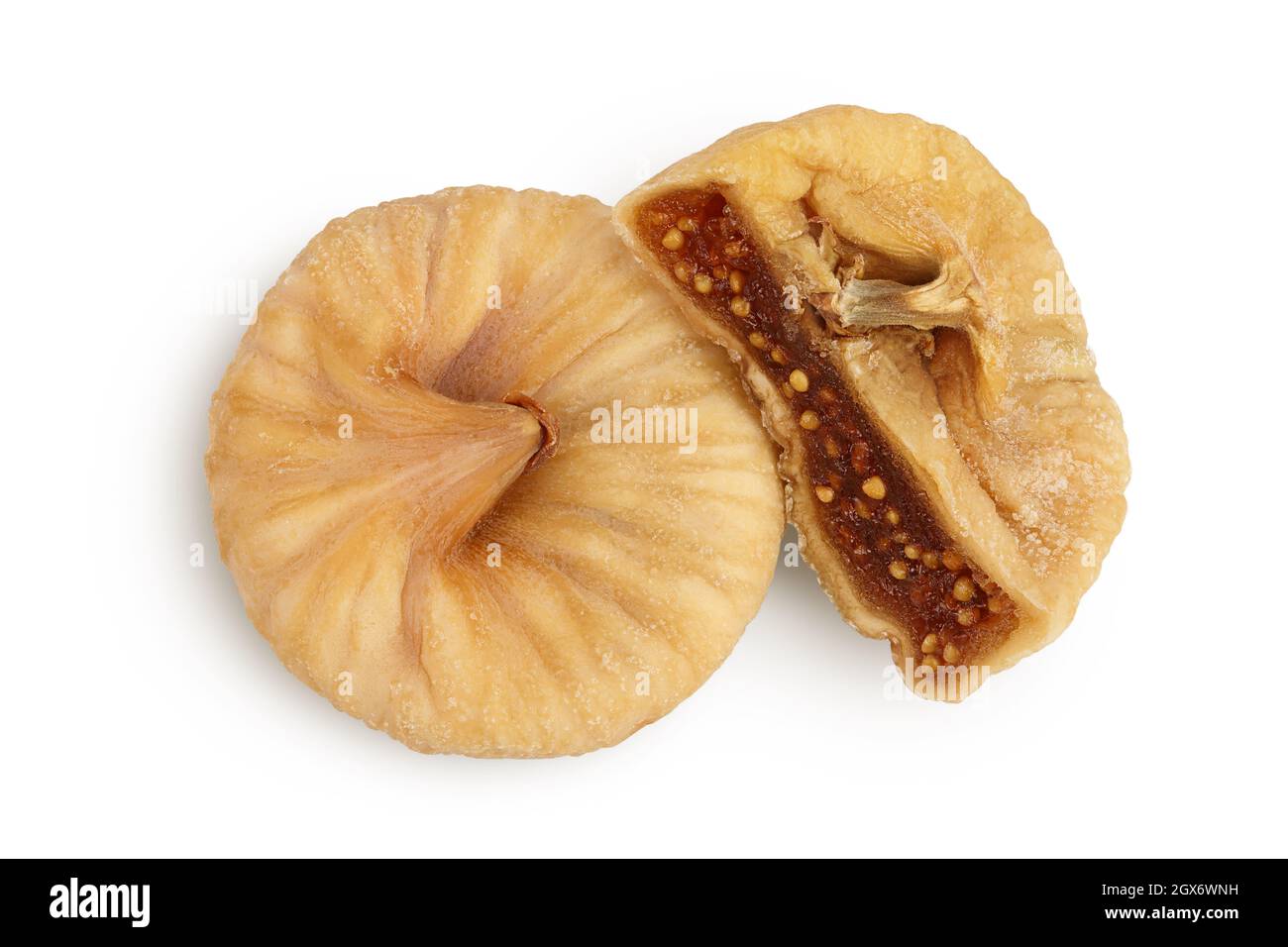 dried fig isolated on white background with clipping path and full ...