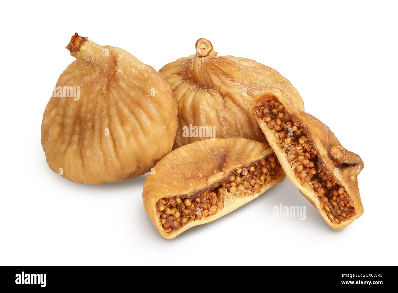dried fig isolated on white background with clipping path and full ...