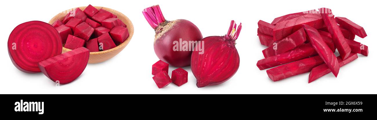 beetroot isolated on white background with full depth of field. Top ...