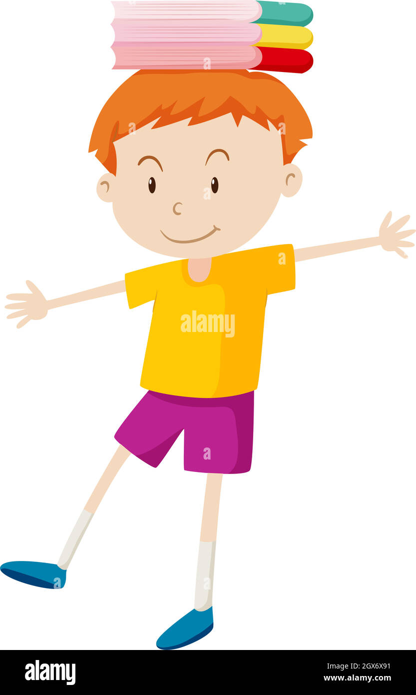 Balancing on her head Stock Vector Images - Alamy