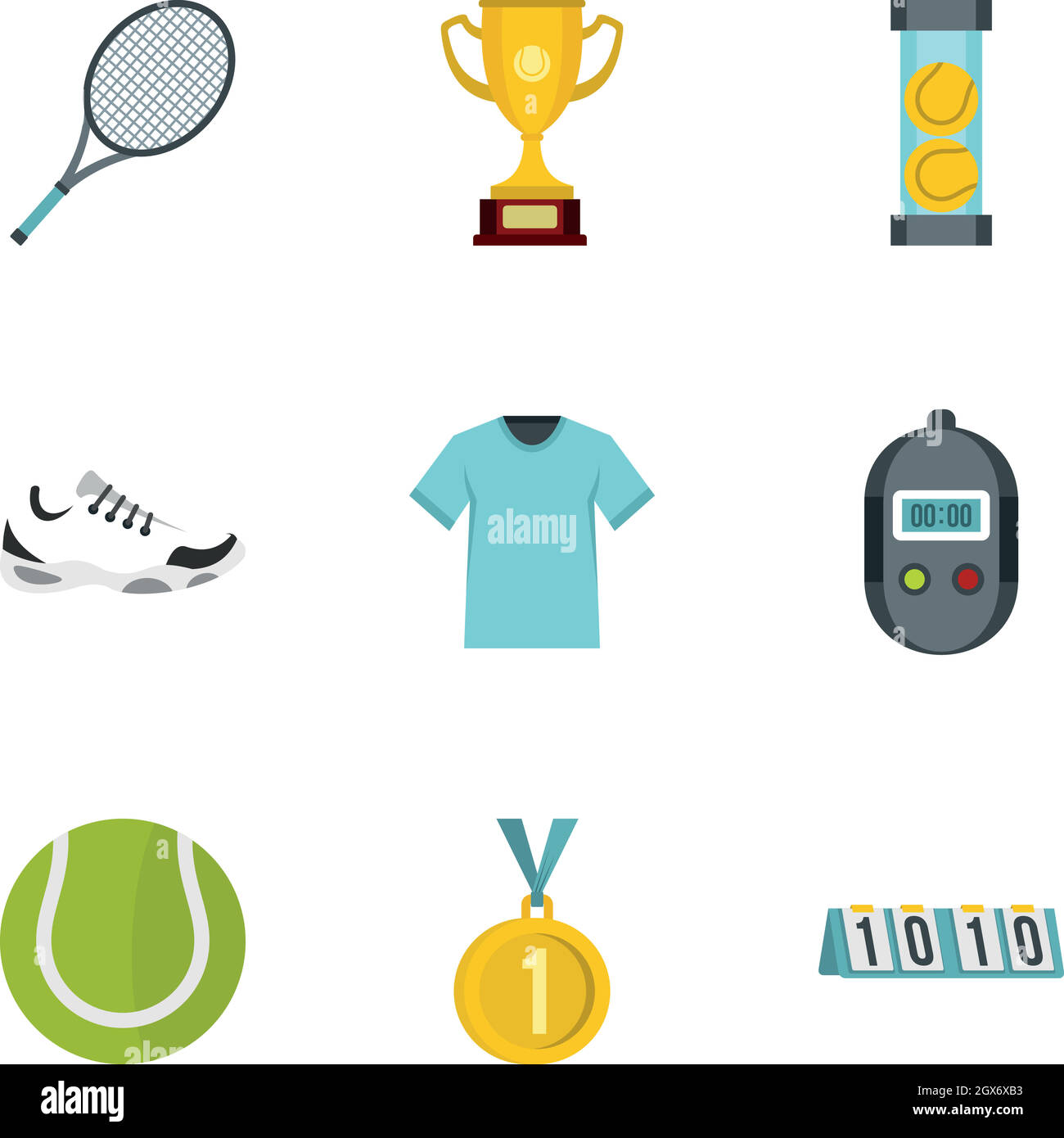 Tennis attributes hi-res stock photography and images - Alamy