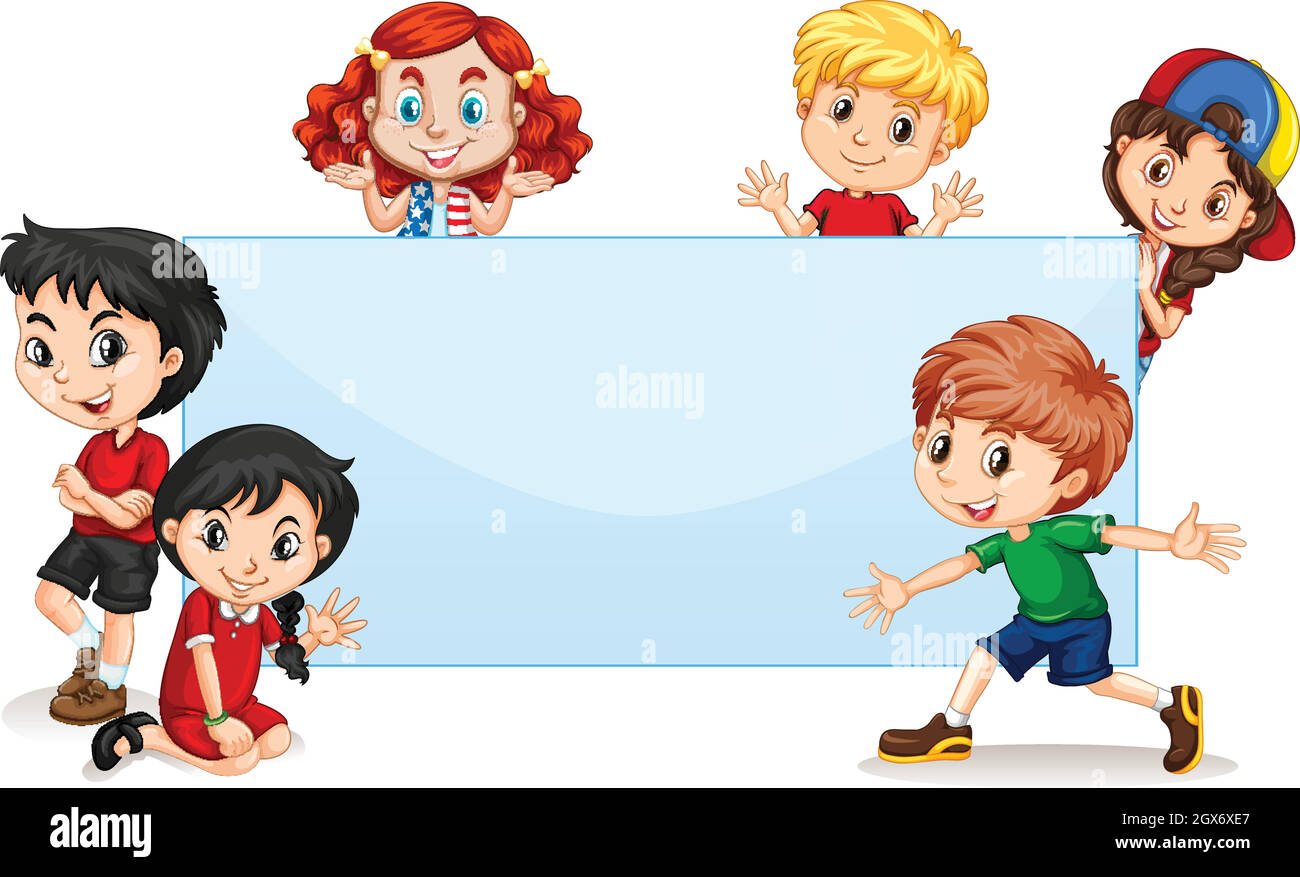 International kids blank banner Stock Vector Image & Art - Alamy