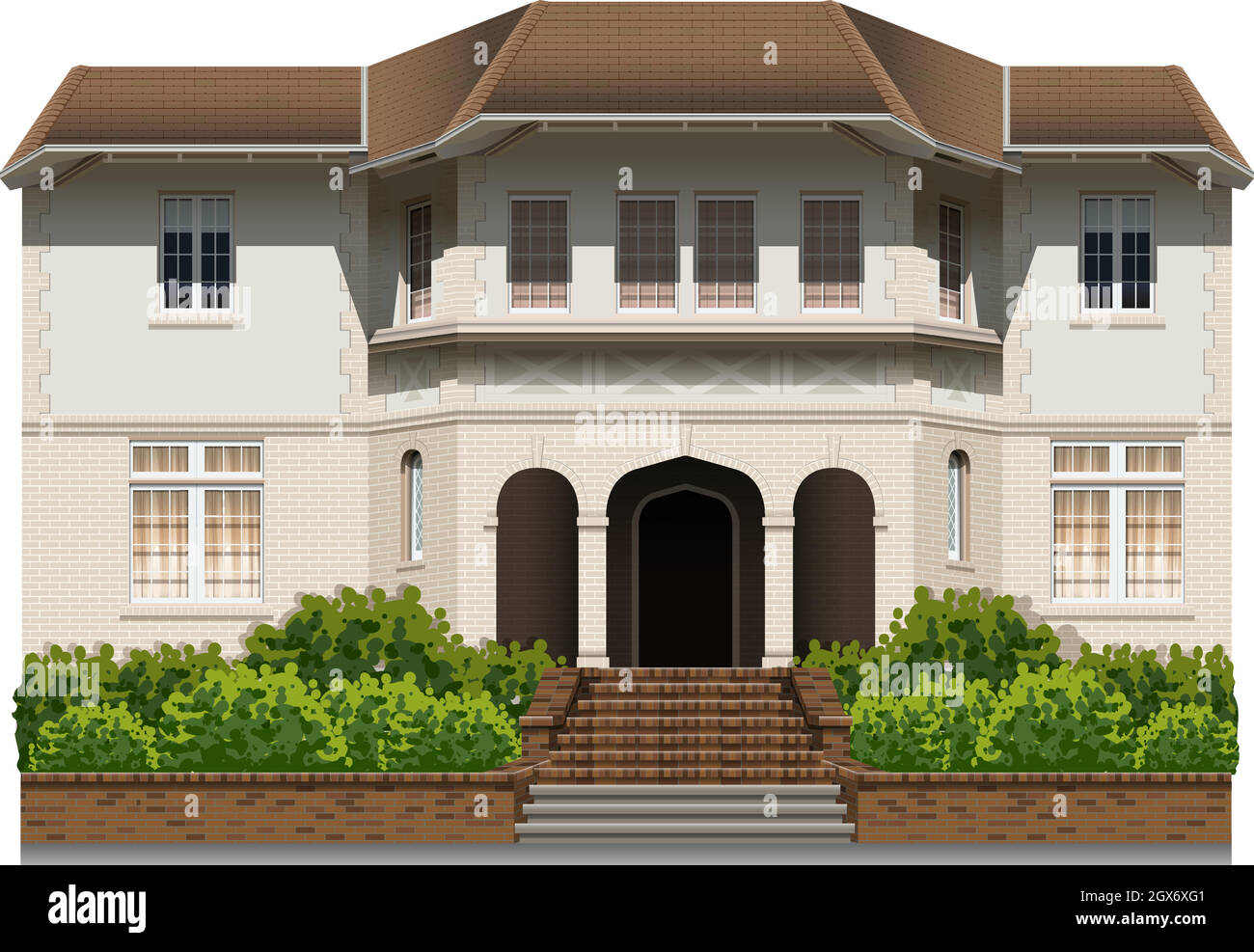 An old commercial building Stock Vector Image & Art - Alamy