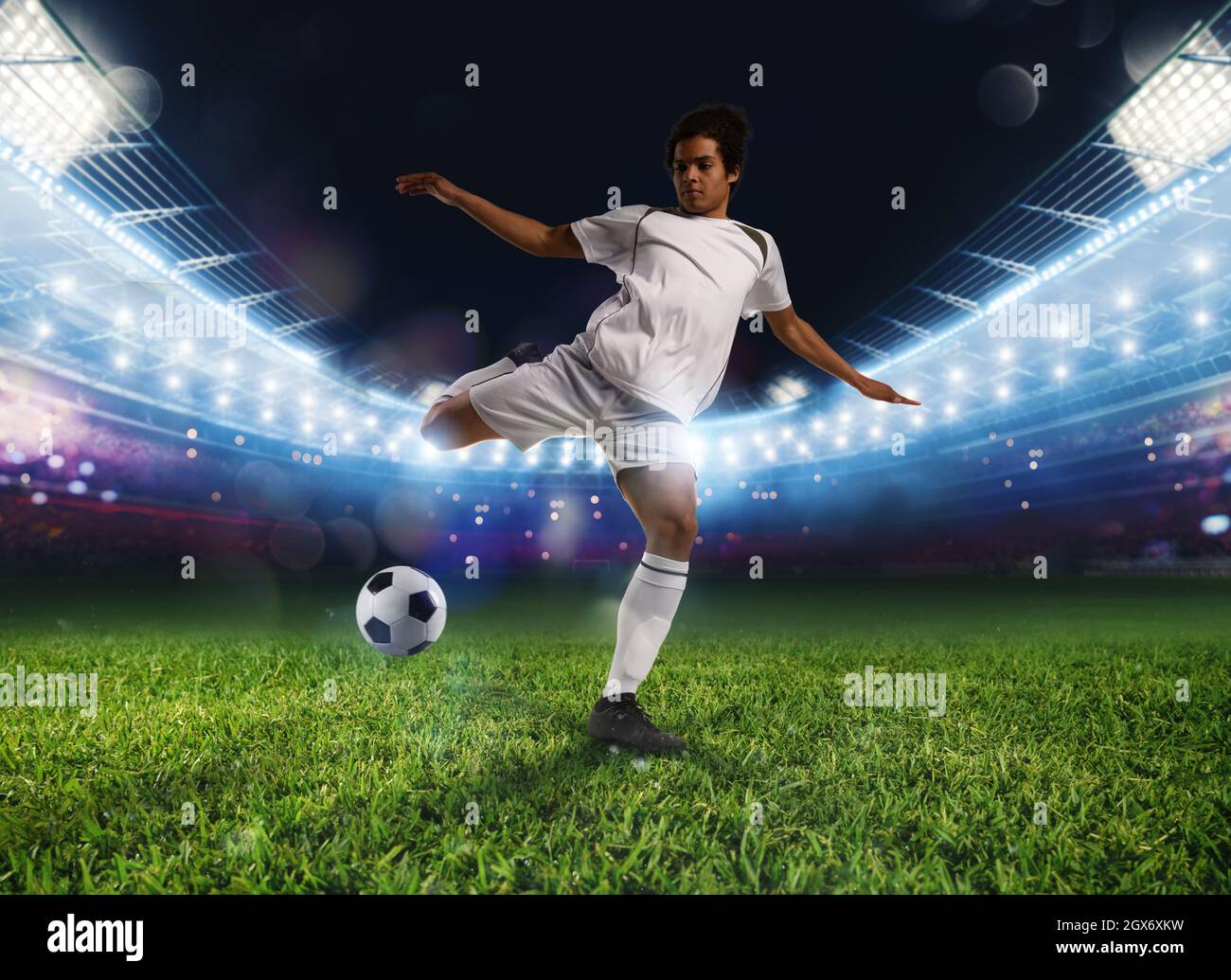 Ball kicking kicks hi-res stock photography and images - Alamy
