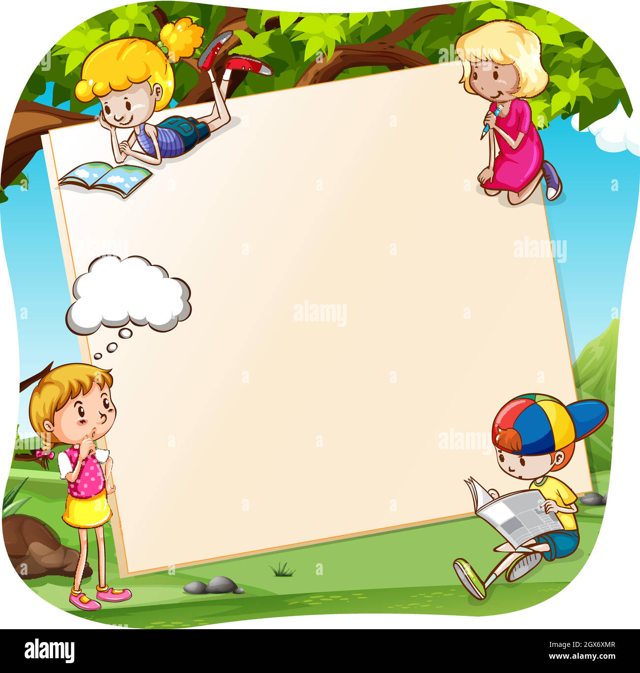 Children think Cut Out Stock Images & Pictures - Alamy