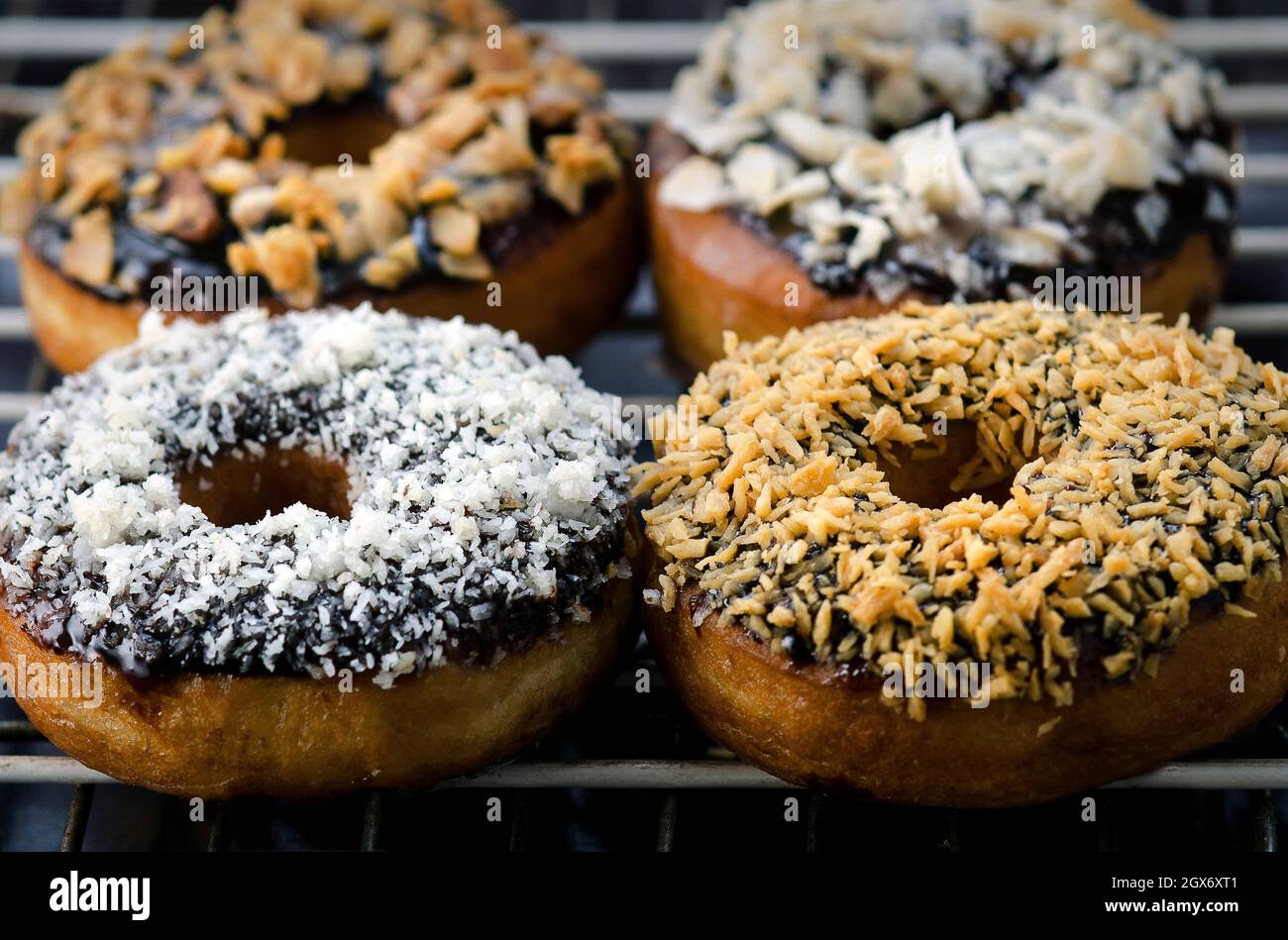 Toasted coconut donut hi-res stock photography and images - Alamy
