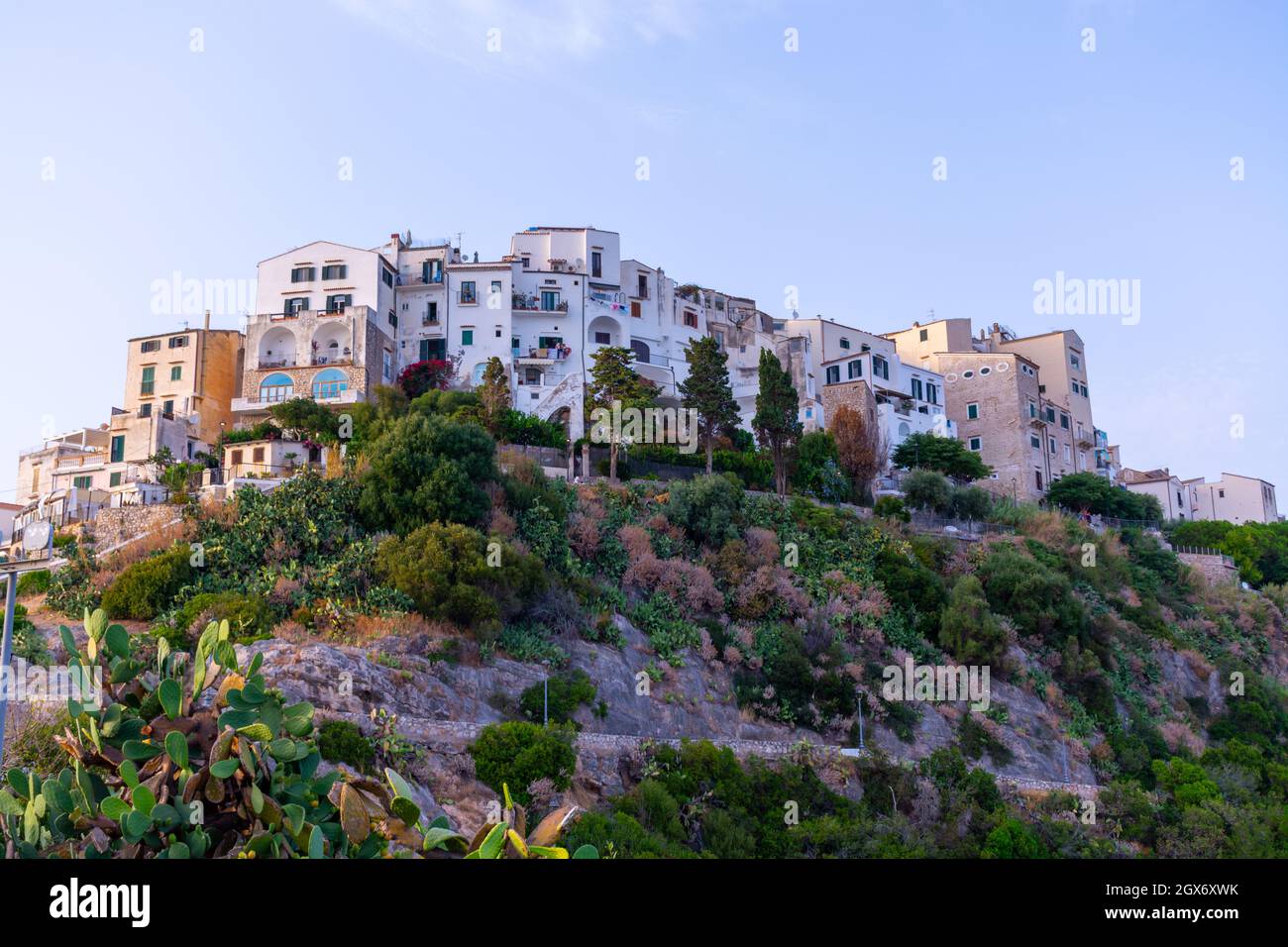 View on old part of Sperlonga, ancient Italian city in province Latina ...