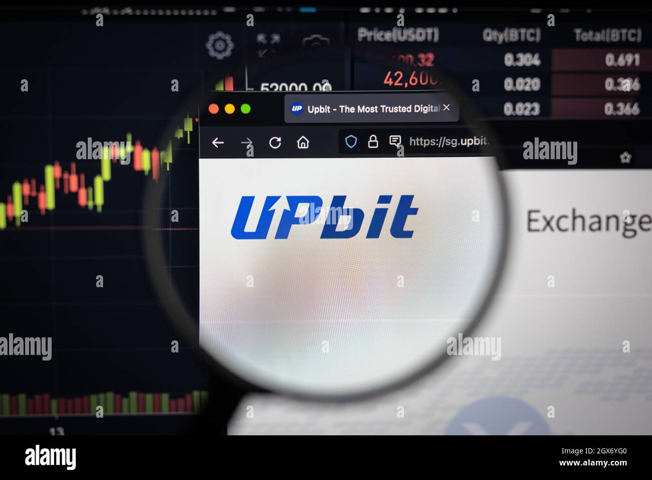 Upbit logo hi-res stock photography and images - Alamy