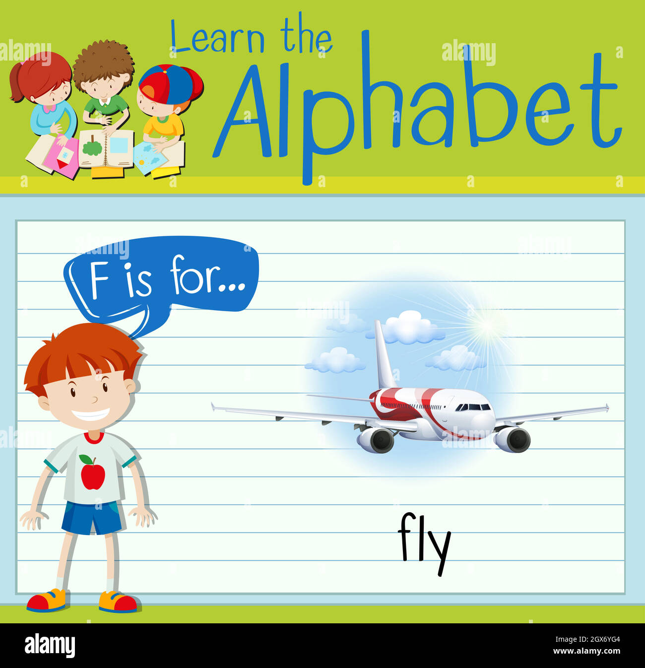 Kid fly Stock Vector Images - Alamy