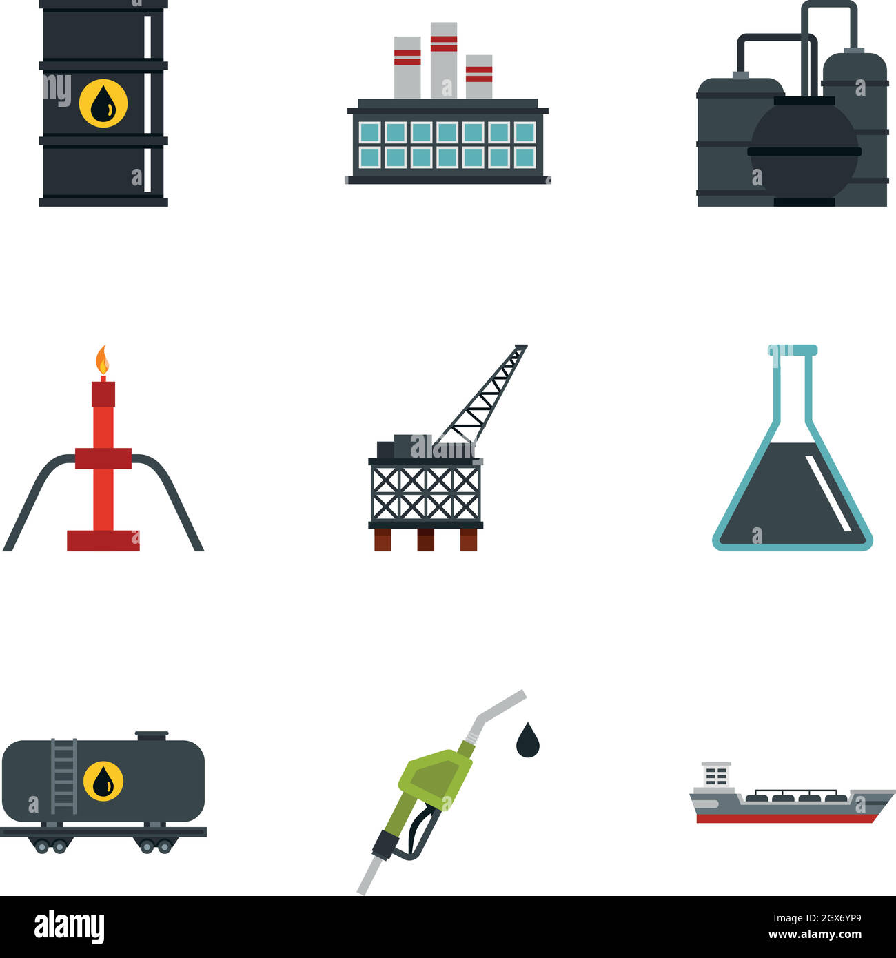 Petroleum oil refinery Stock Vector Images - Alamy