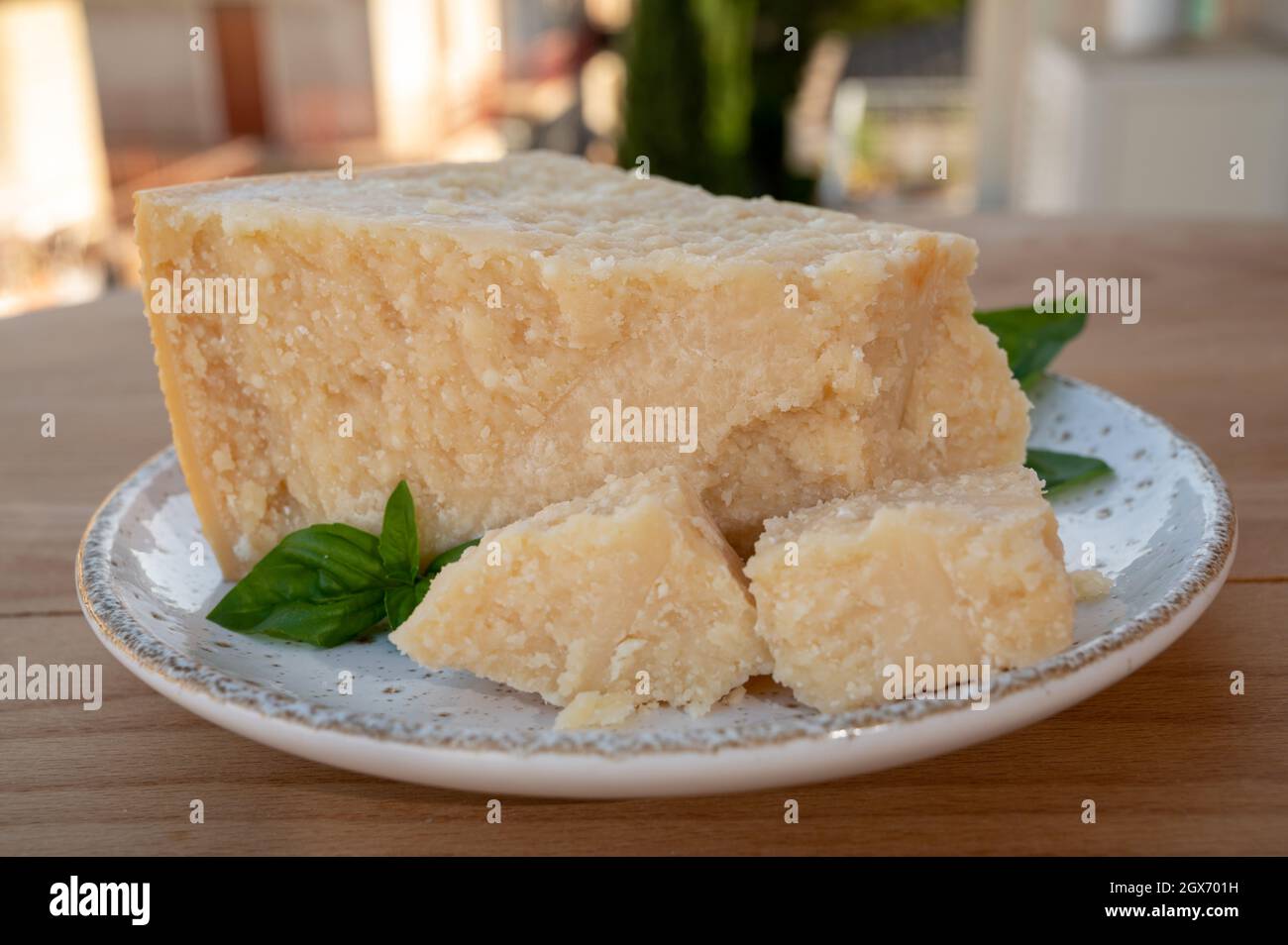 Cheese collection, piece of matured cow cheese pasmesan parmigiano ...