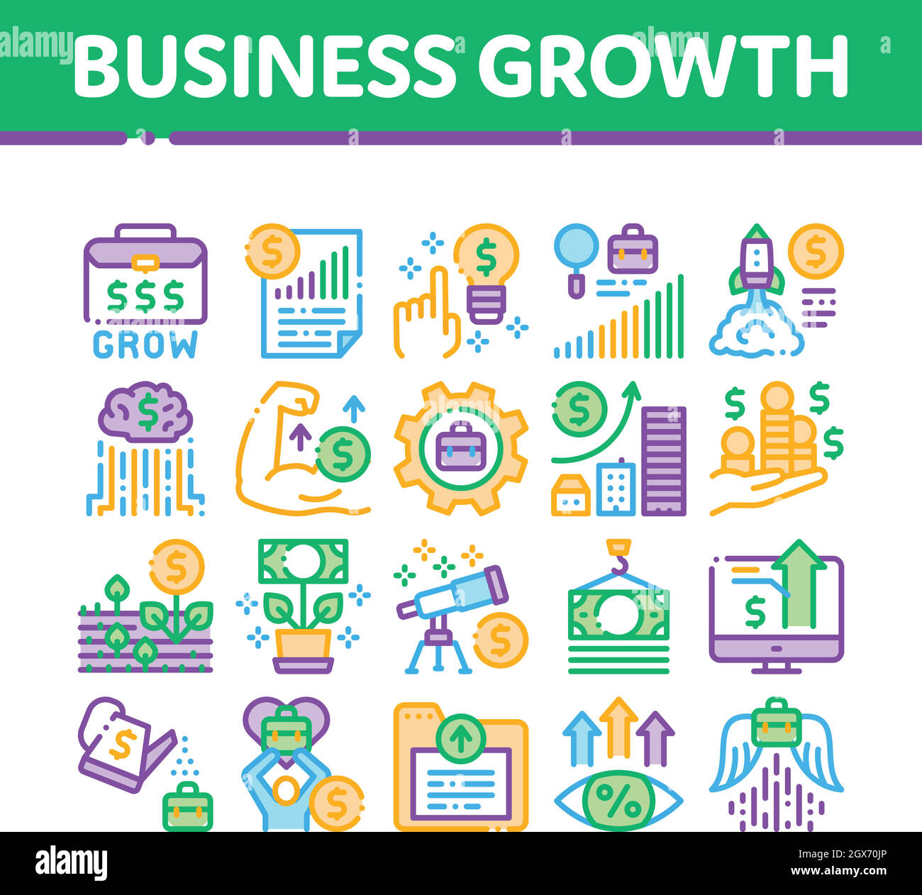 Business growth Stock Vector Images - Alamy