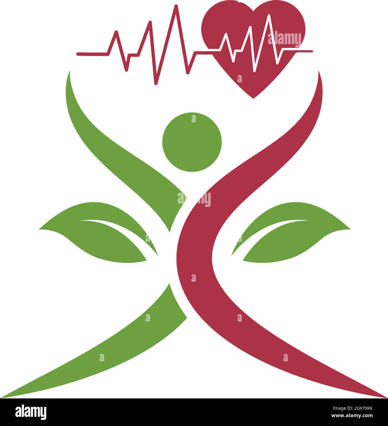 Heart healthy life wellness Stock Vector Images - Alamy