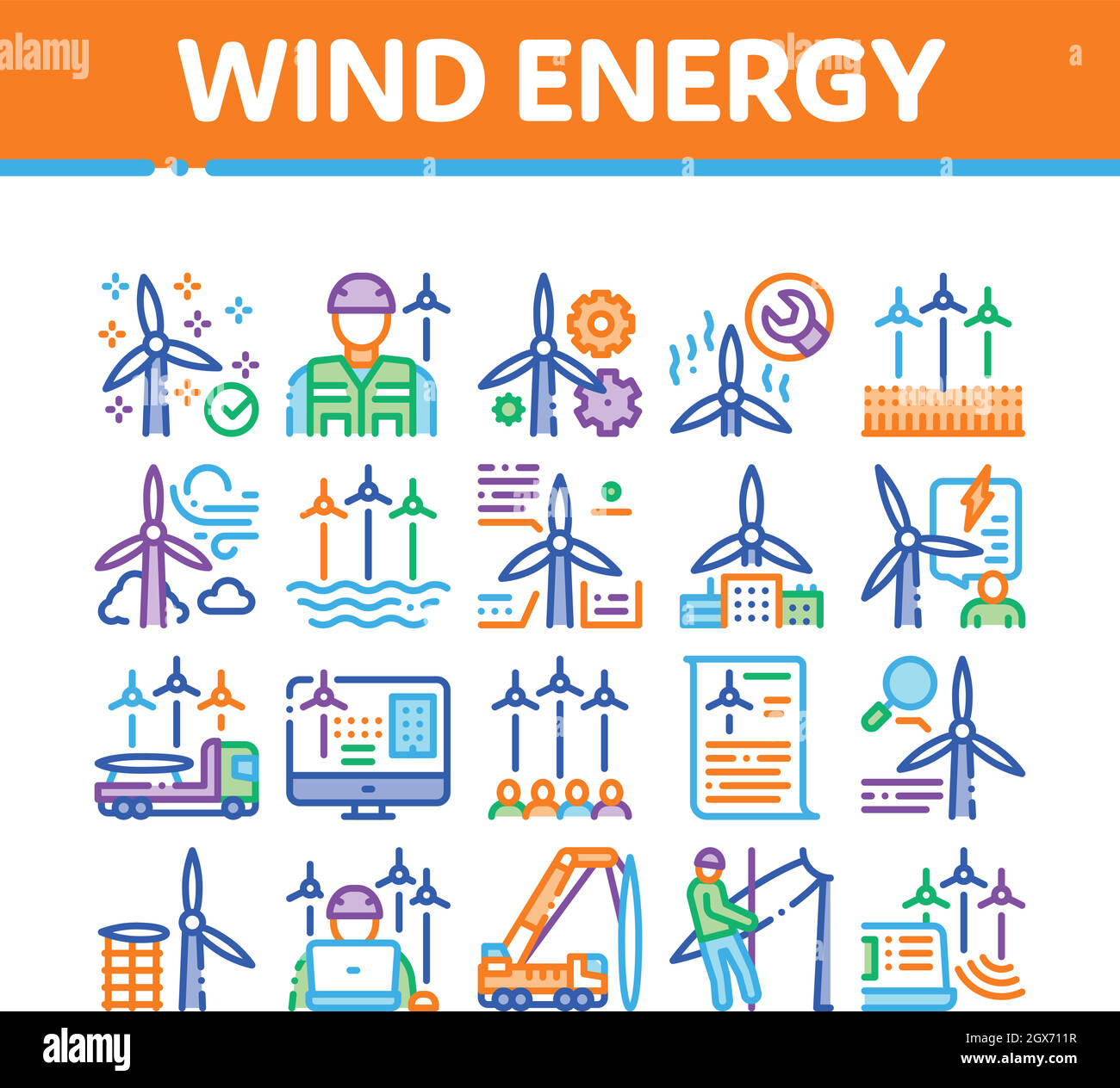 Wind turbine technicians hi-res stock photography and images - Alamy