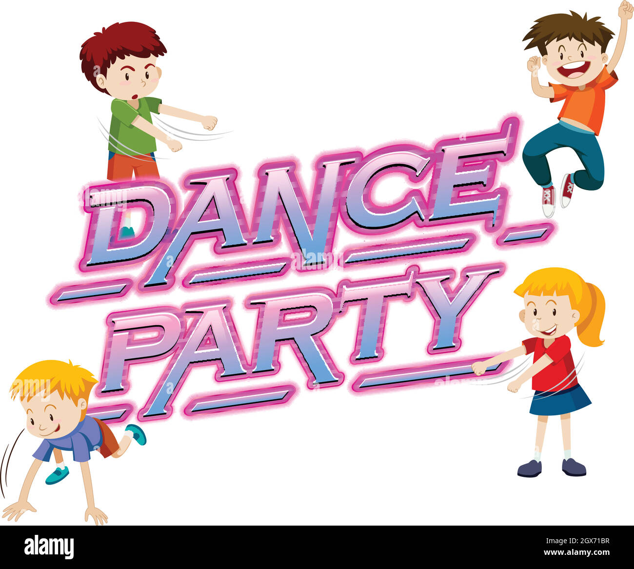 A dance party logo Stock Vector Image & Art - Alamy