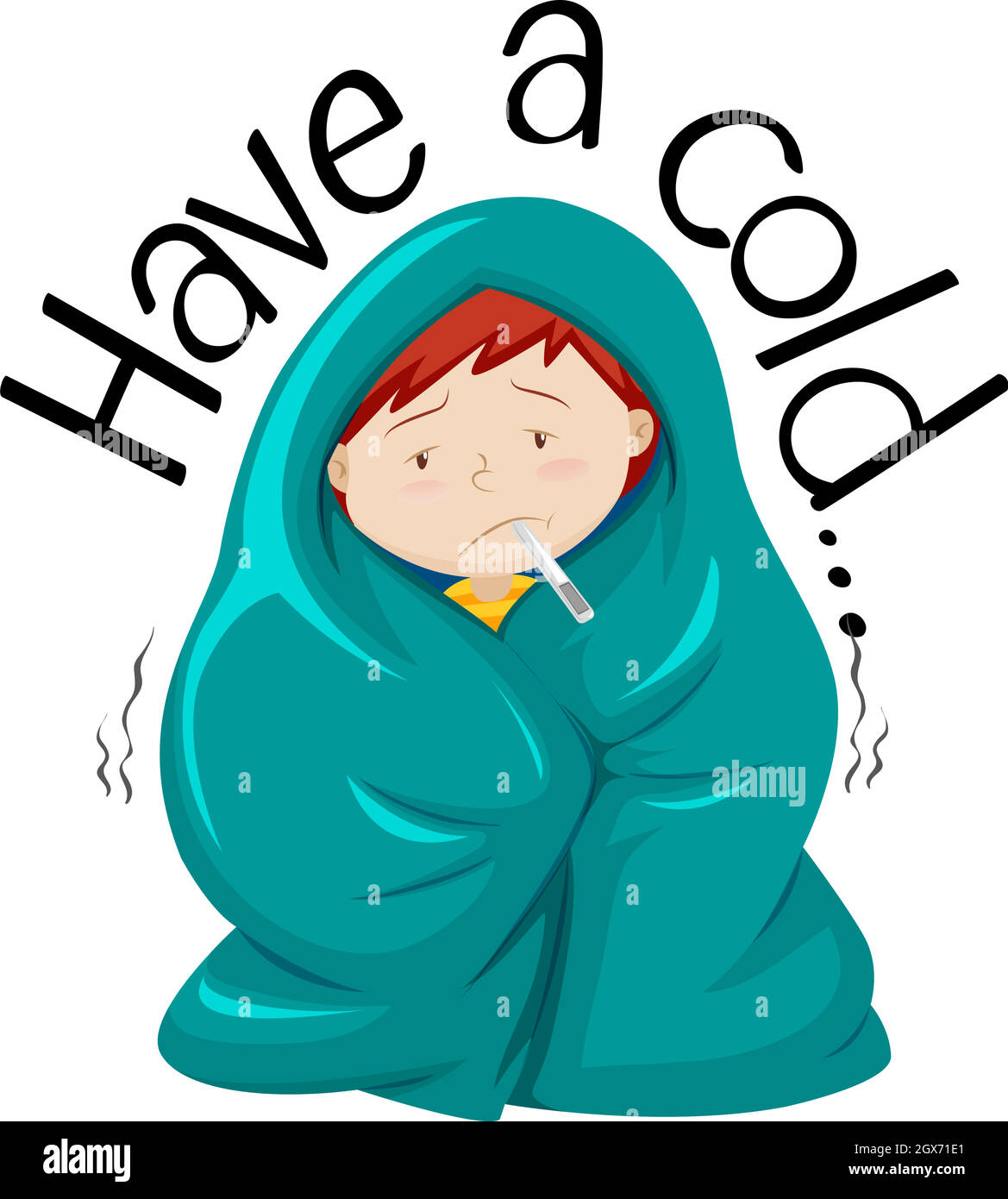Cold ill Stock Vector Images - Alamy