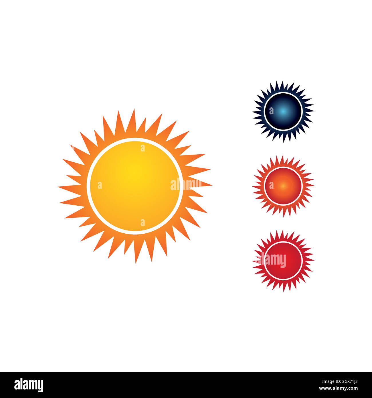 Sun Vector illustration Icon Stock Vector Image & Art - Alamy
