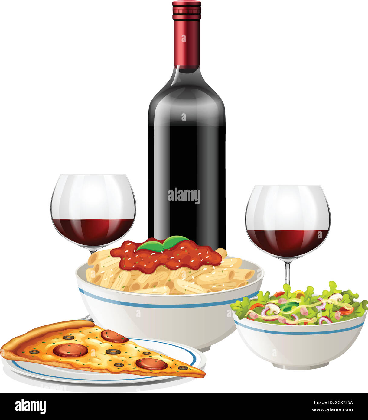 Red wine cheese on Stock Vector Images - Alamy