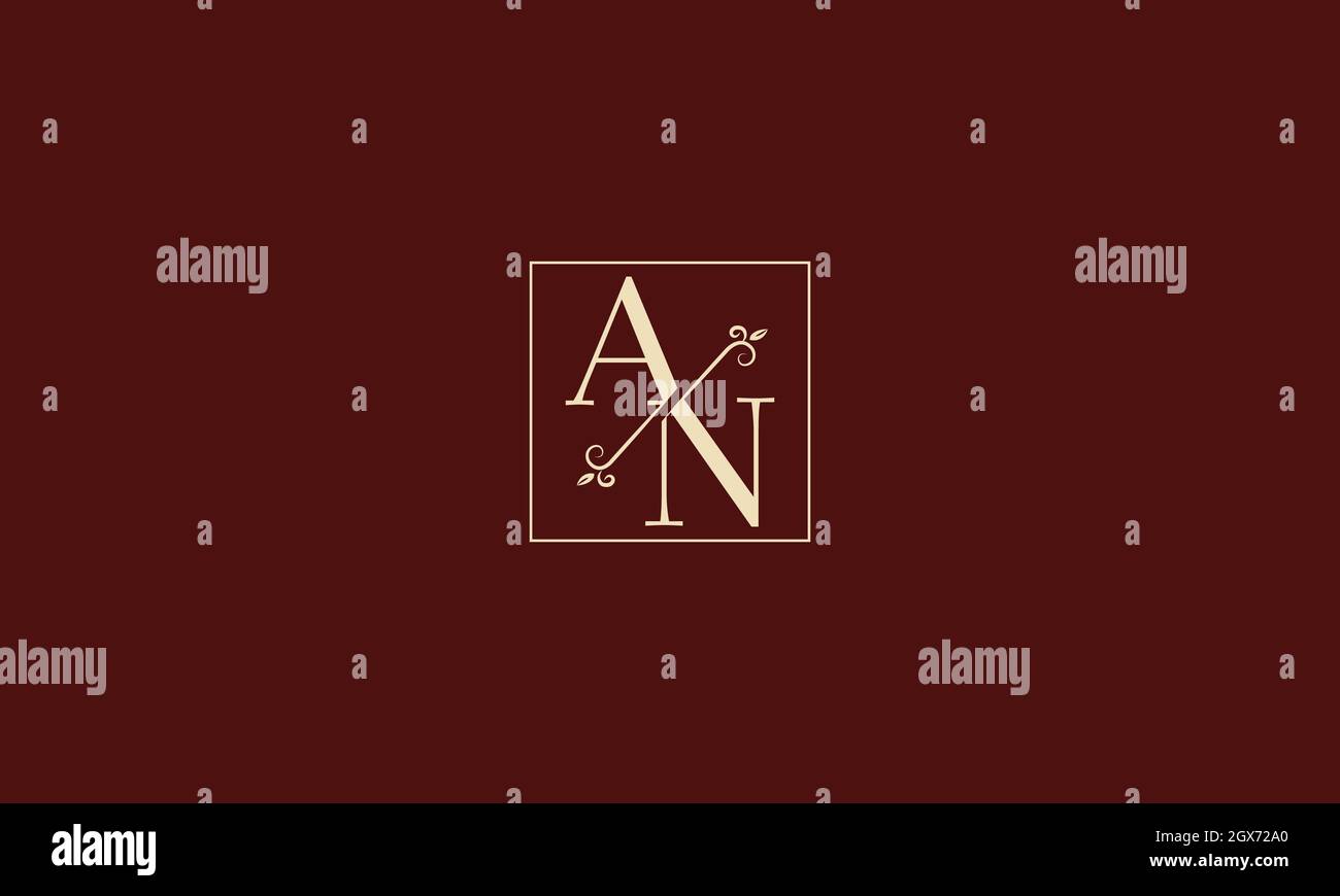 LETTERS A N LOGO DESIGN WITH NEGATIVE SPACE EFFECT FOR ILLUSTRATION USE ...