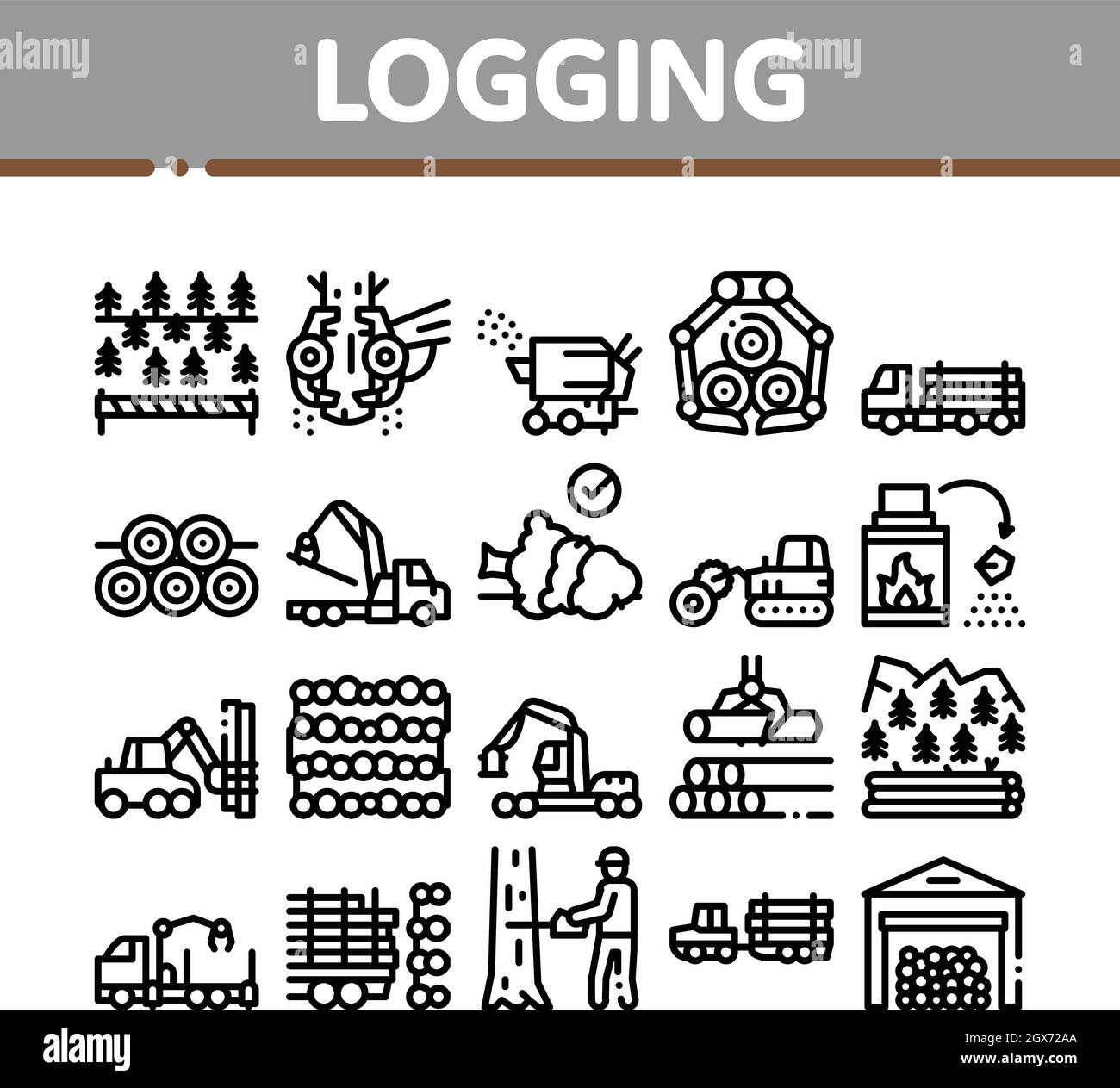 Logging loader Stock Vector Images - Alamy