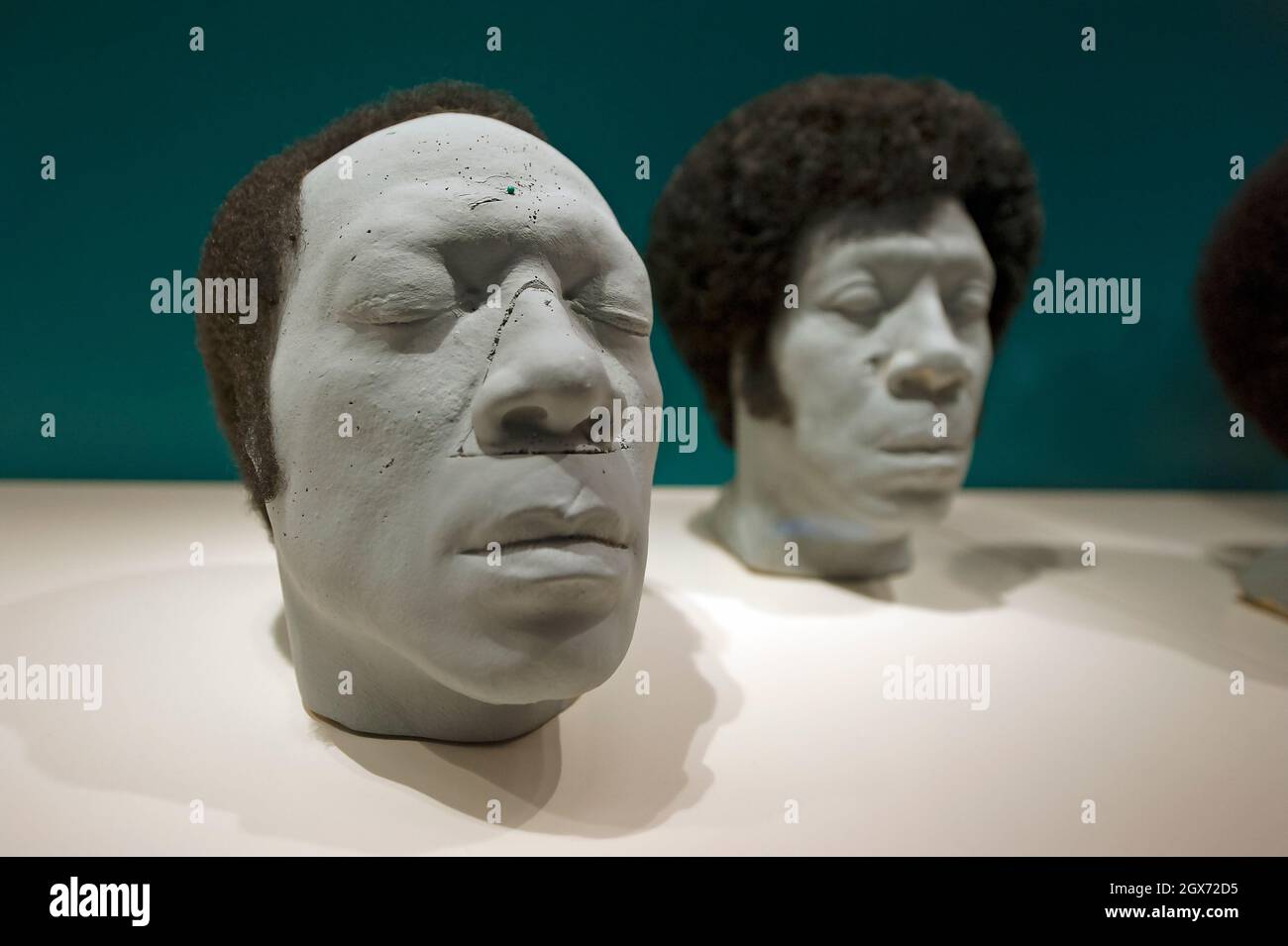 Life casts on display at the Academy Museum of Motion Pictures in Los ...