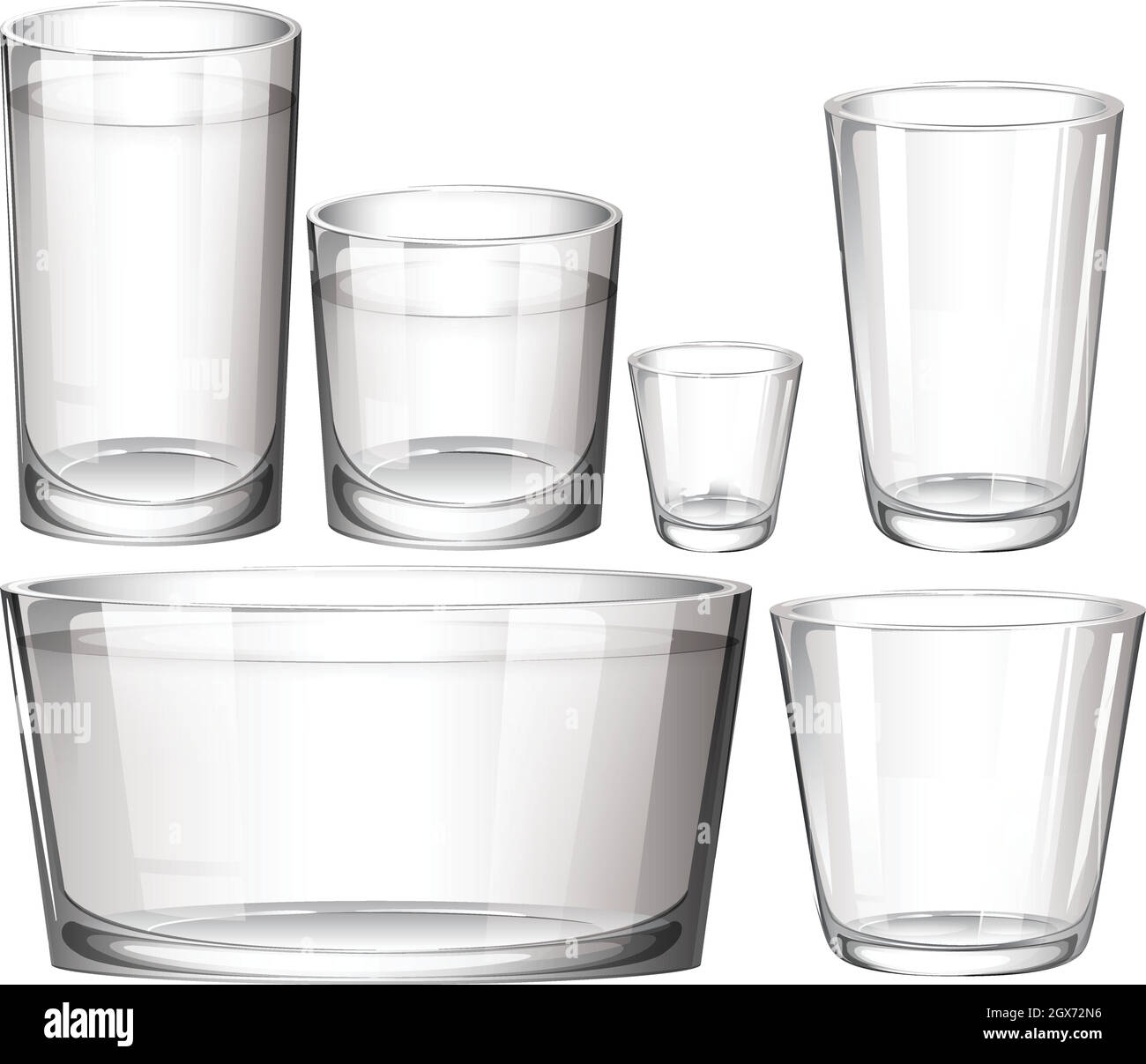 Drinking glasses isolated Stock Vector Images - Alamy