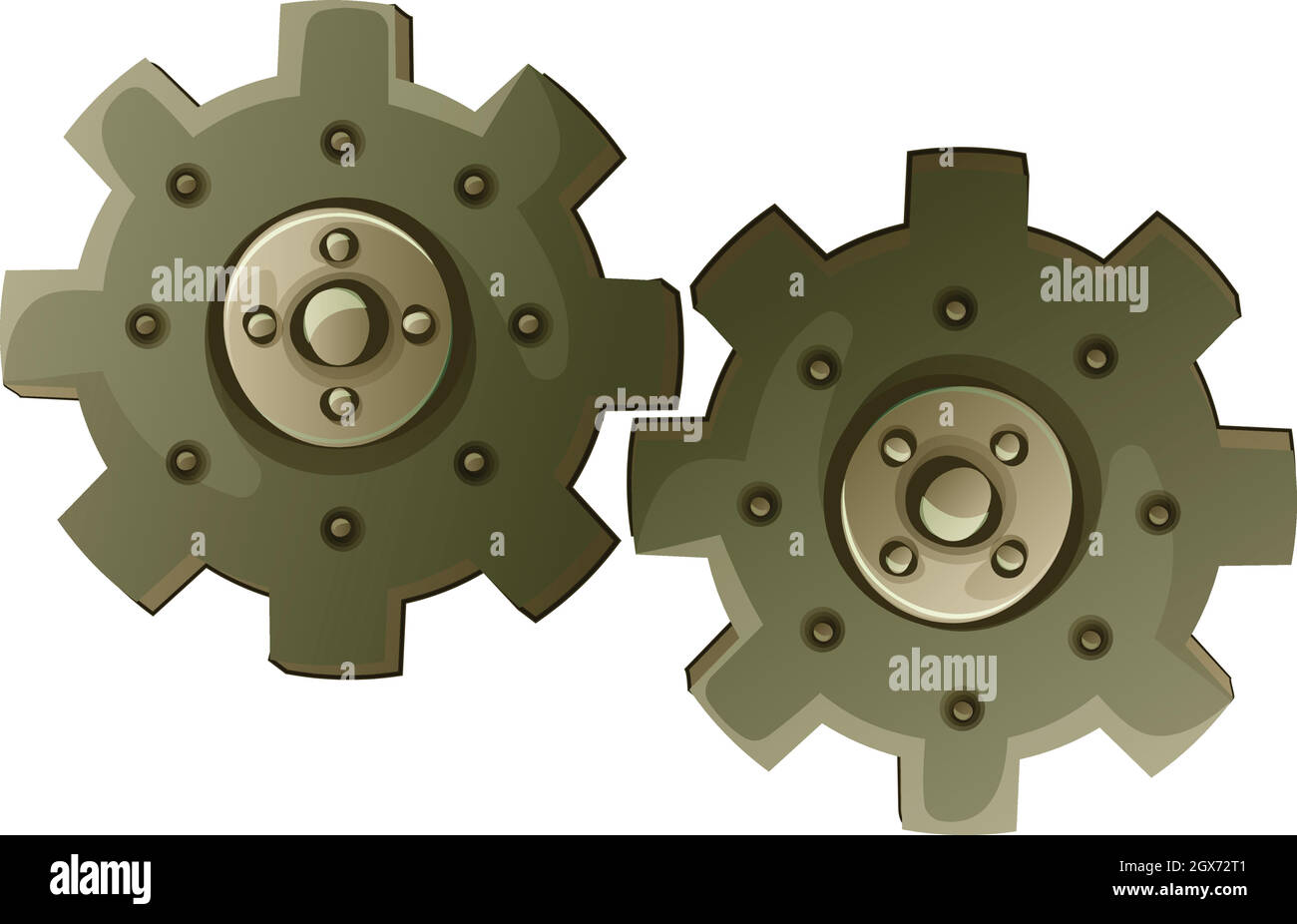 Mechanical cogwheel Stock Vector Images - Alamy