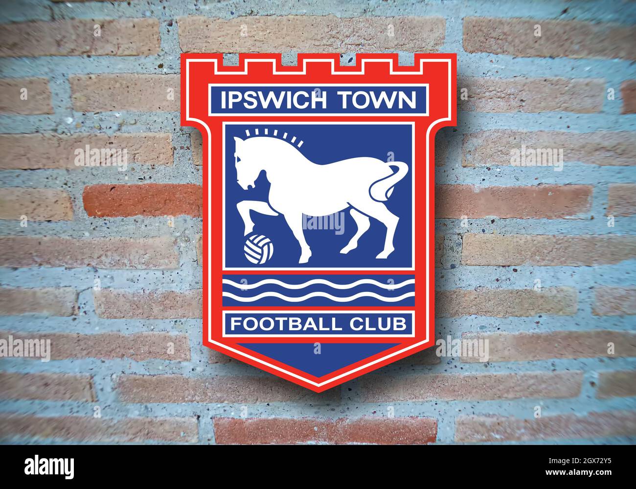 Coat of arms Ipswich Town F.C., Ipswich, Suffolk, a football club from ...
