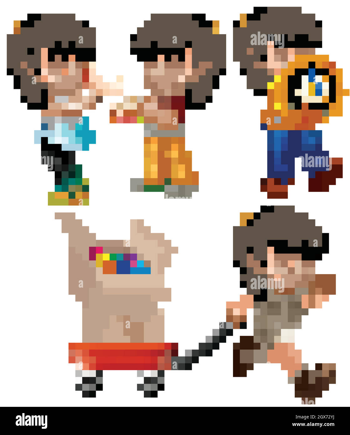 Girl eating fast Cut Out Stock Images & Pictures - Alamy