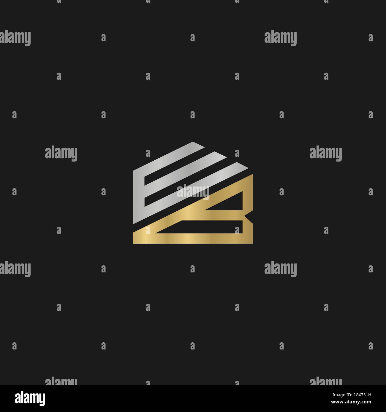 Alphabet Initials logo BW, WB, W and B Stock Vector Image & Art - Alamy