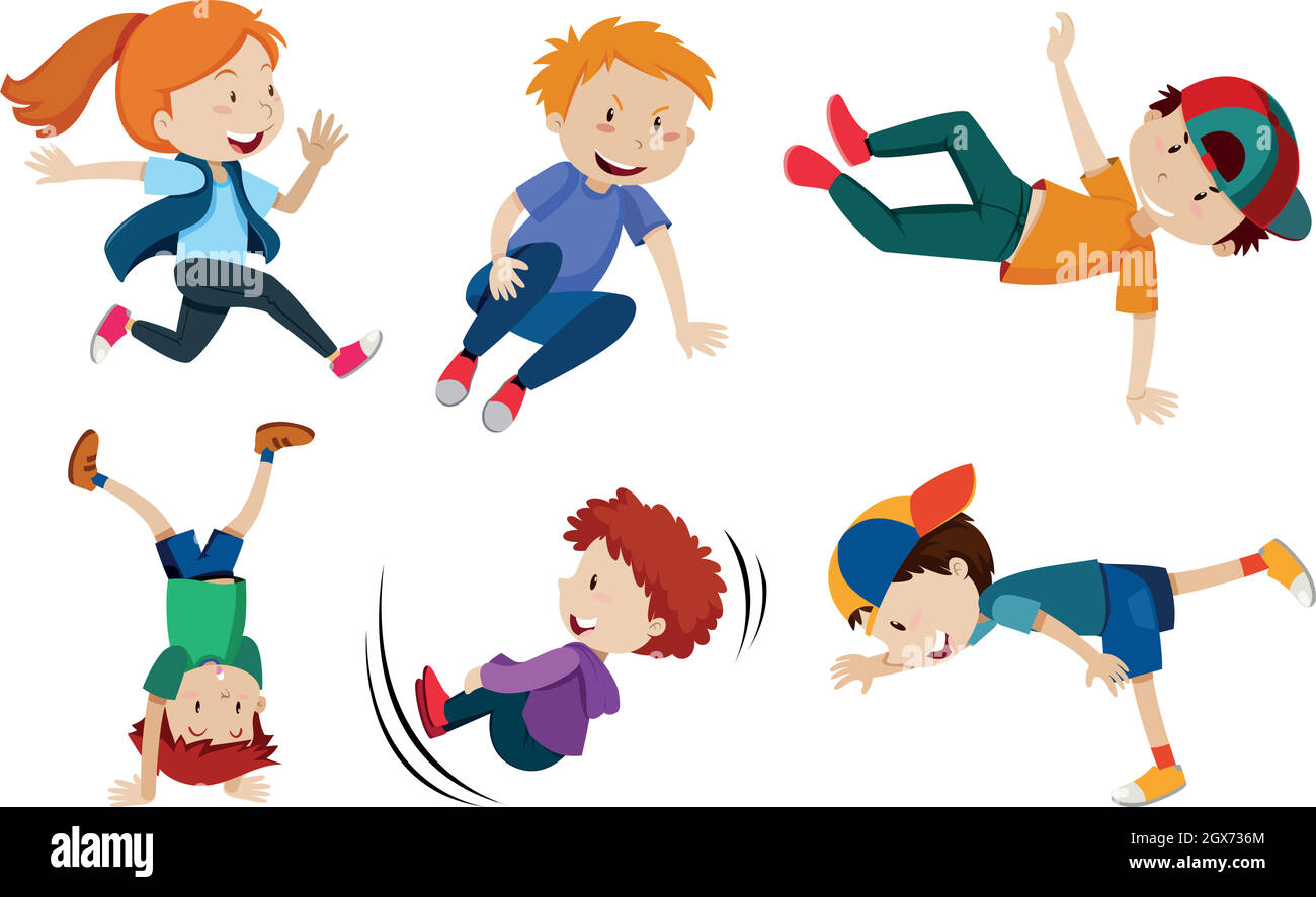 Kids dance Stock Vector Images - Alamy