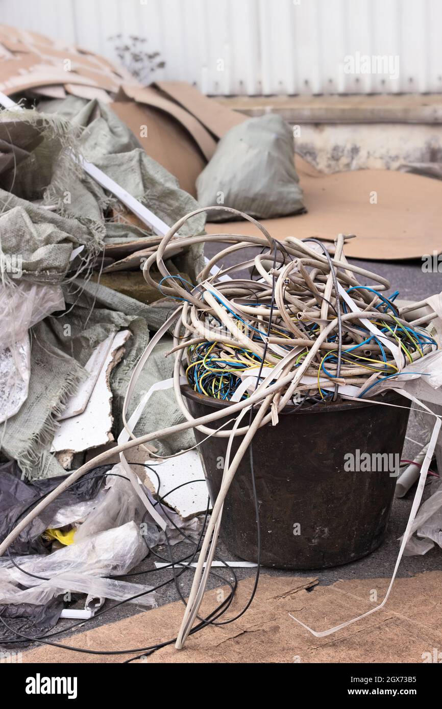 Polymer plastic waste Stock Photo - Alamy