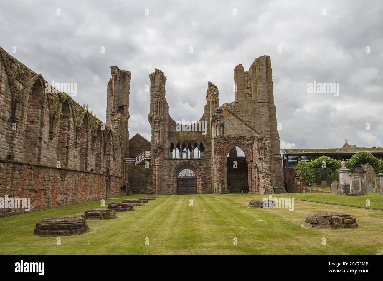 Ruins of the famous historic medieval Arbroath Abbey under a cloudy sky Stock Photo - Alamy