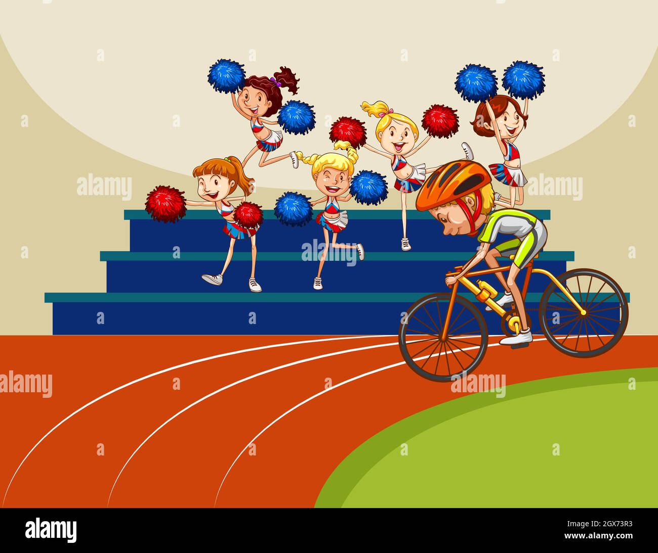 Mountain bike racing in Stock Vector Images - Alamy