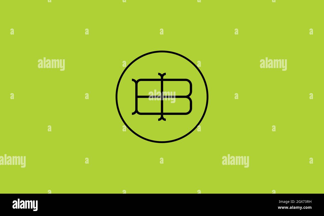 LETTERS B I LOGO DESIGN WITH NEGATIVE SPACE EFFECT FOR ILLUSTRATION USE ...