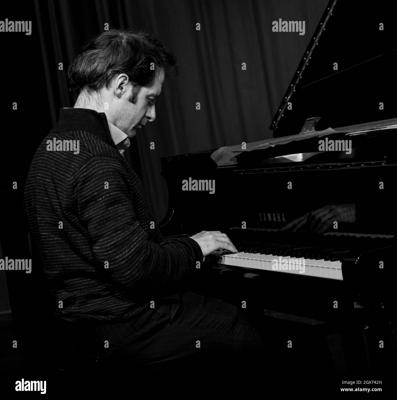 Ivo Neame with the Julian Arguelles Quartet at the soundcheck before ...