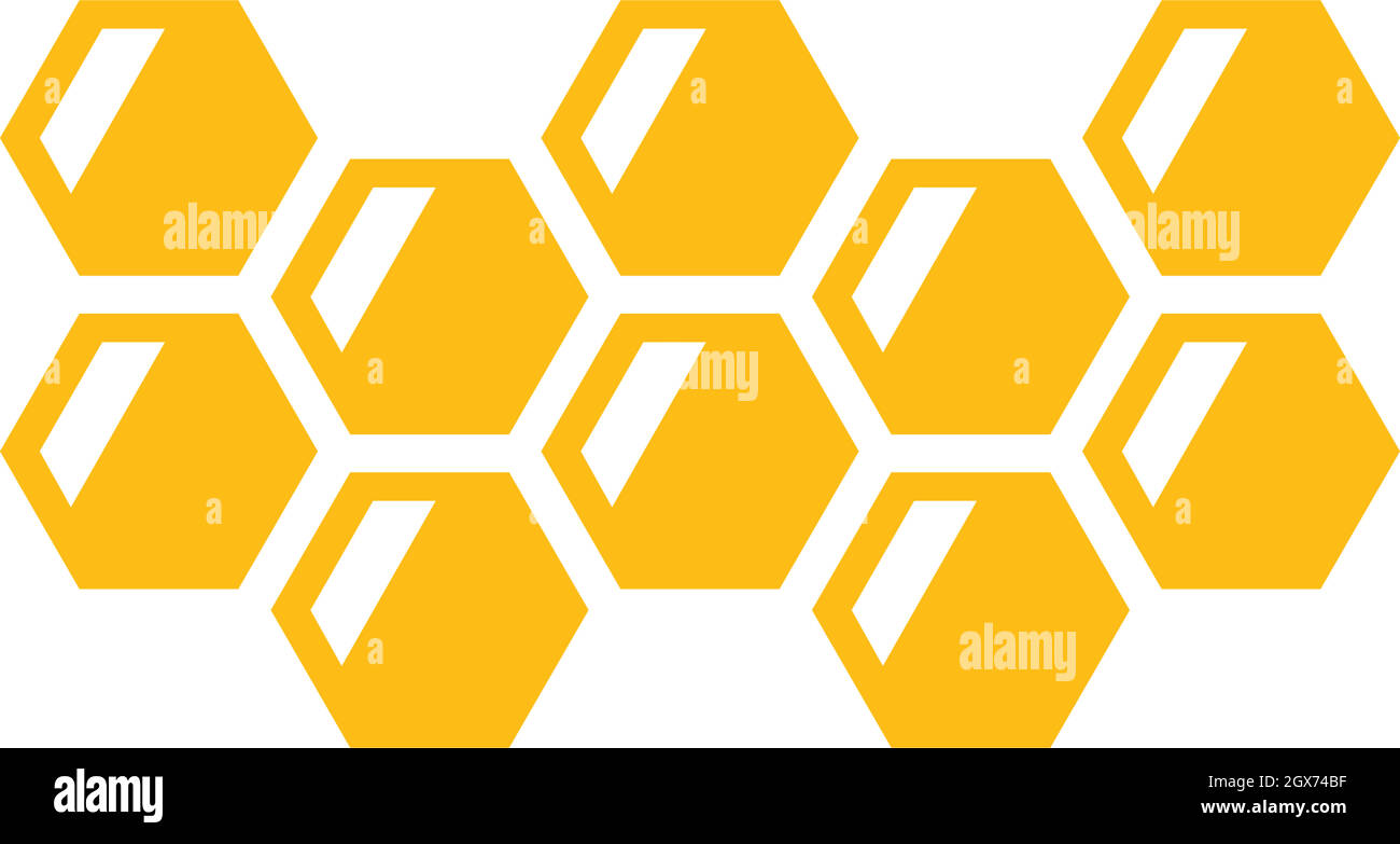 honey comb vector icon illustration Stock Vector Image & Art - Alamy