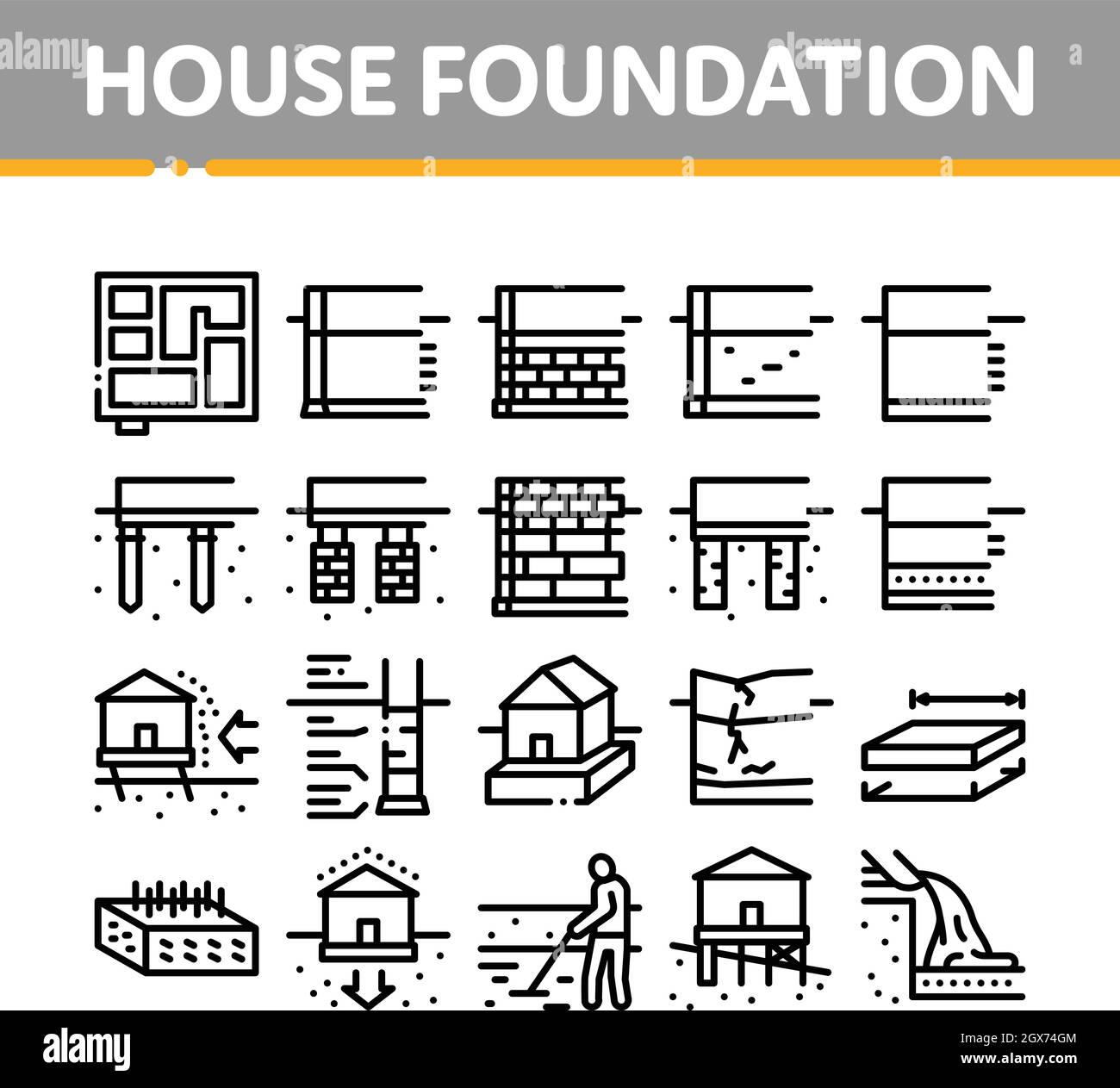 Prefabricated concrete building Stock Vector Images - Alamy