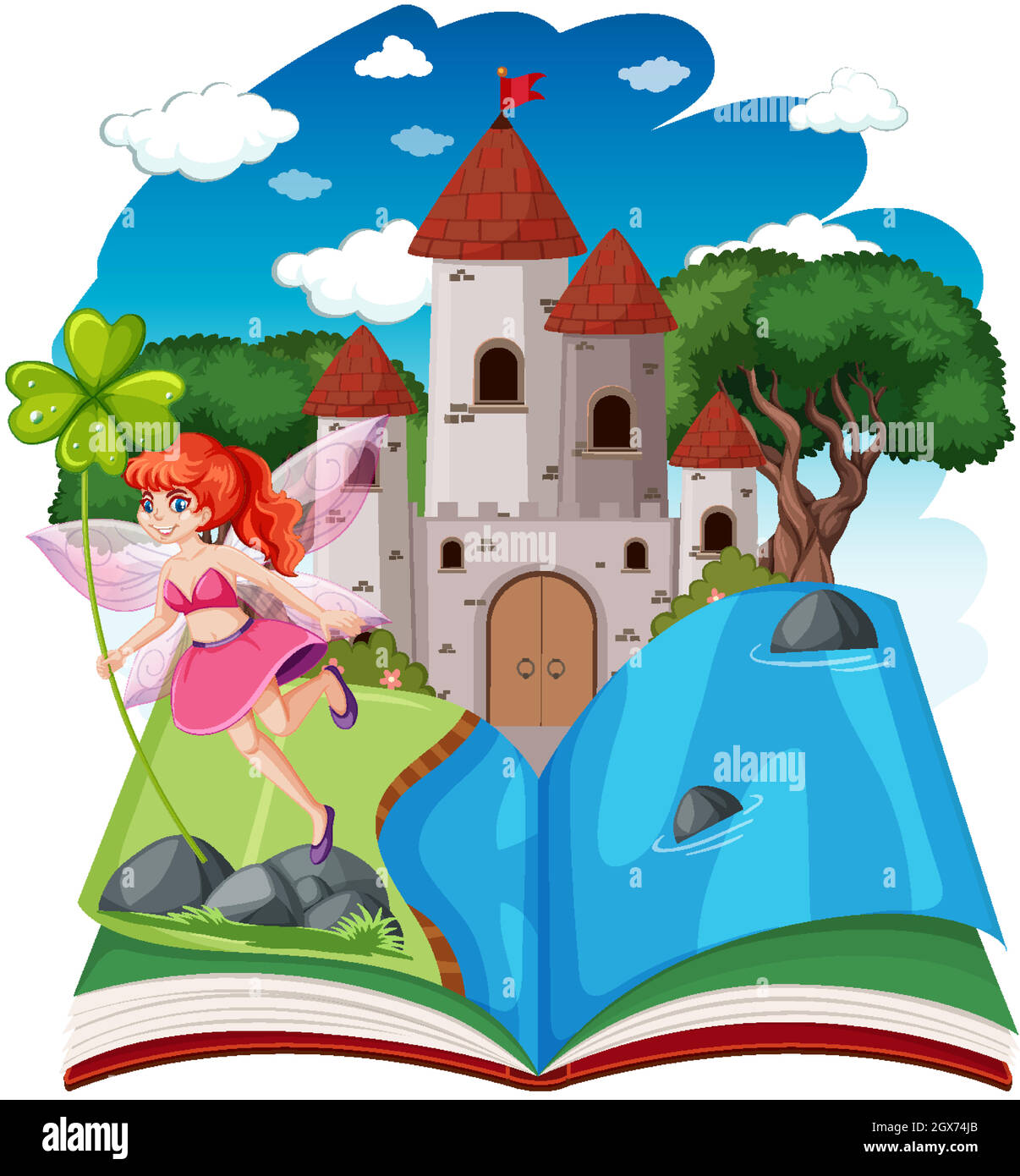 Book pop up fairy tale Stock Vector Images - Alamy