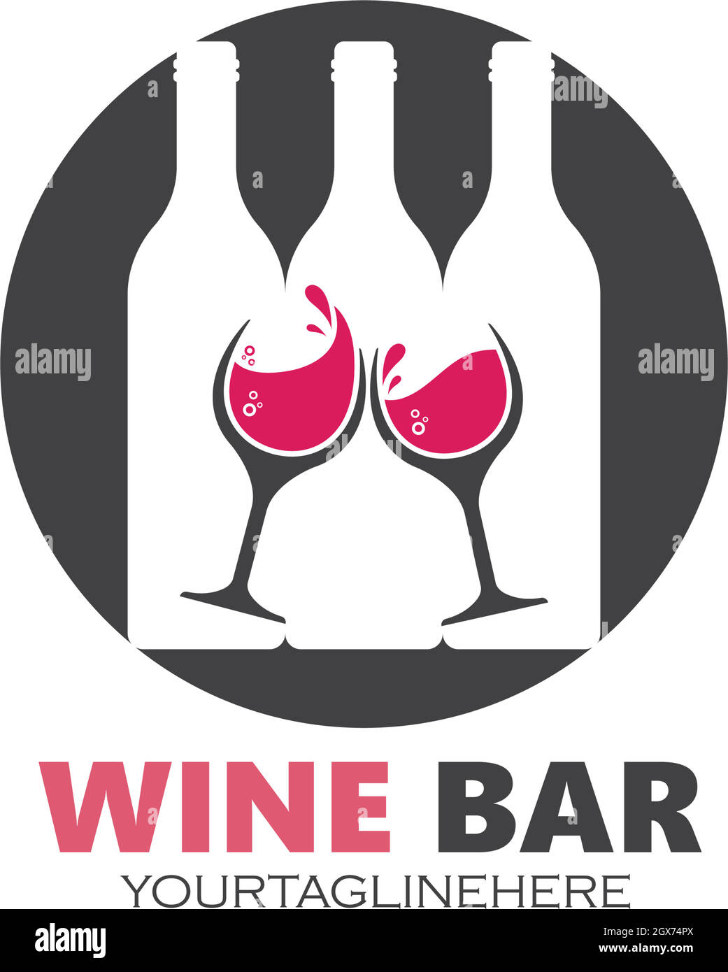 wine logo icon vector illustration design Stock Vector Image & Art - Alamy