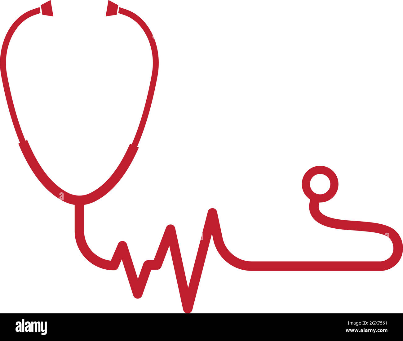 Stethoscope illustration Stock Vector Images - Alamy